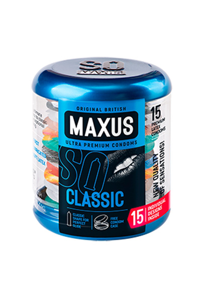 Презервативы MAXUS Classic №15 в железном кейсе, классические, 15 шт - купить с доставкой по ...