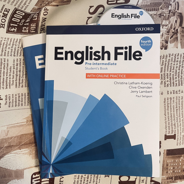 English File Pre-Intermediate (4th edition). Student's Book+Workbook+CD ...