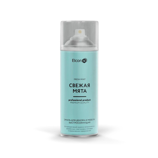 Аэрозольная краска Elcon 00-00002991 Быстросохнущая, Акриловая, Полуглянцевое покрытие ...