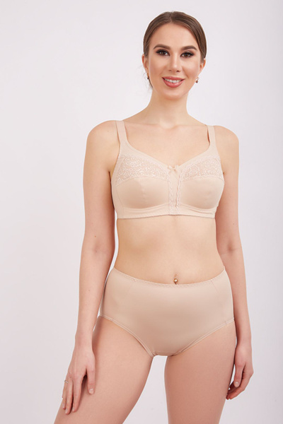 Бюстгальтер Женский Milavitsa, размер 85D бежевый Полиамид Беларусь Однотонный купить c ...