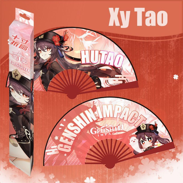 веер Genshin Impact/аниме периферия - купить Веер по выгодной цене в интернет-магазине OZON ...