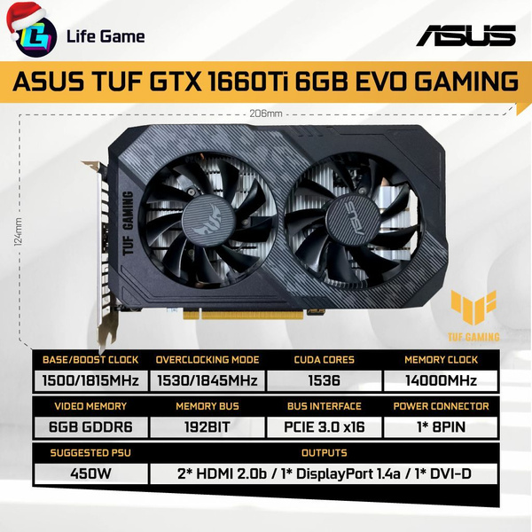 Видеокарта Nvidia Geforce Gtx 1660 Ti 6 ГБ купить по низким ценам в интернет магазине Ozon