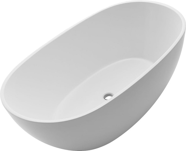 Акриловая ванна BelBagno BB80-1700-W0 170x83, отдельностоящая, овальная ...