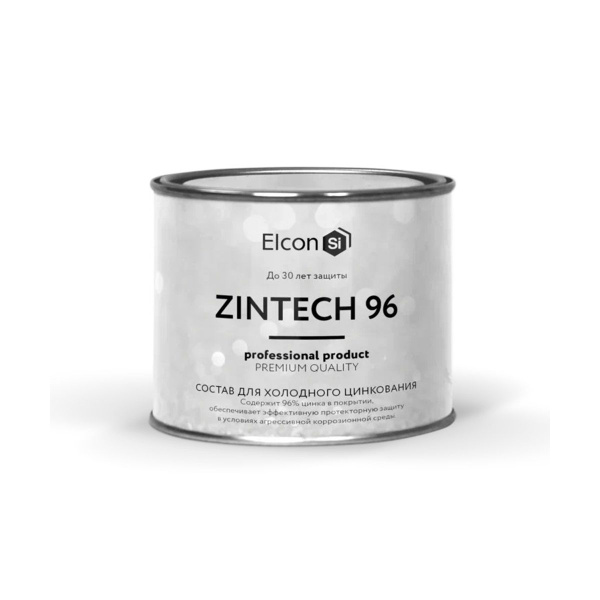 Состав для холодного цинкования Elcon Zintech 96, 1 кг, серый купить на OZON по низкой цене ...