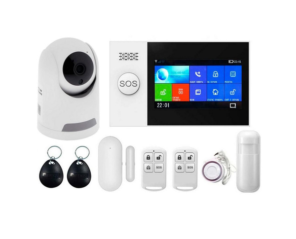 Комплект GSM/Wi-Fi сигнализация с камерой: Страж Сенсор(GSM) и HDcom ...
