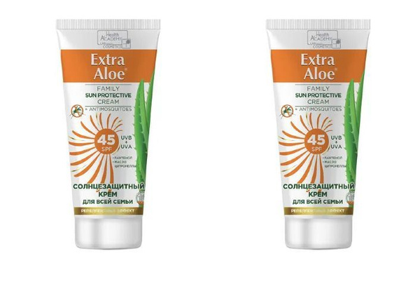 Family Cosmetics Крем солнцезащитный Extra Aloe для всей семьи SPF 45 ...