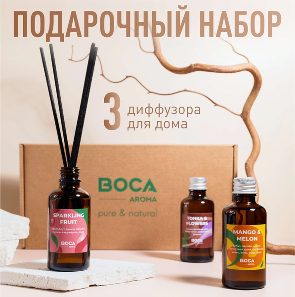 Ароматический диффузор BOCA AROMA, Жидкий, Арбуз, Бобы тонка, 150 мл купить по доступной цене с ...