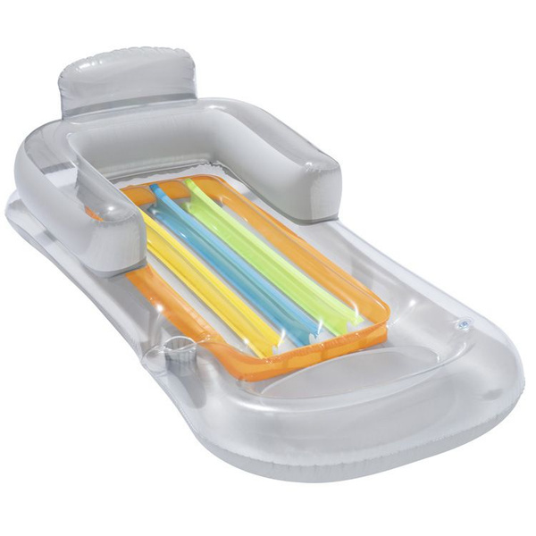 Одноместная водяная надувная кровать с подлокотником и отверстием для ...