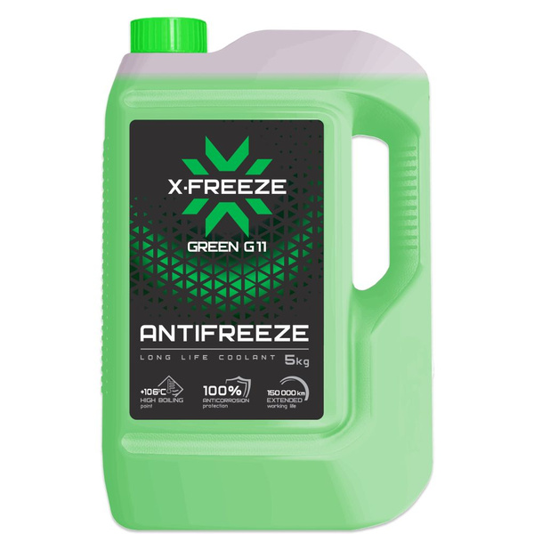 Антифриз X-Freeze G-11 5л (зелёный) купить по выгодной цене в интернет ...