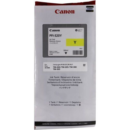 Расходник для печати Canon Картридж PFI-320Y Yellow 2893C001, Желтый (yellow) купить по низкой ...