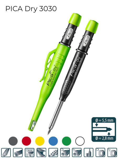 PICA-MARKER 3030 Строительный карандаш PicaDry Автоматический - купить ...