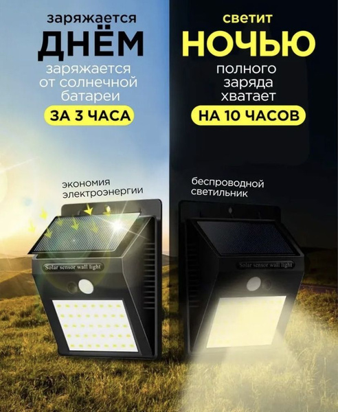 Уличный светильник прожектор светодиодный аккумуляторный , Без цоколя ...