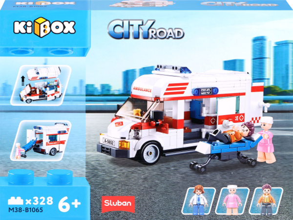 Конструктор KIBOX Машина скорой помощи, 328 деталей / Игрушка ...