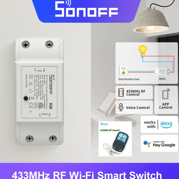 SONOFF RF R2 беспроводной пульт дистанционного управления wifi переключатель синхронизации 433 ...