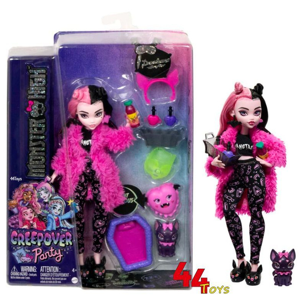 Monster High Doll And Sleepover Accessories, Draculaura, Creepover ...