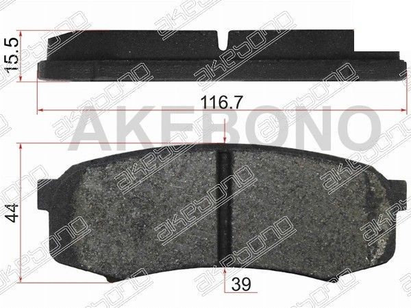 Колодки тормозные AKEBONO AN337K - купить по низким ценам в интернет ...