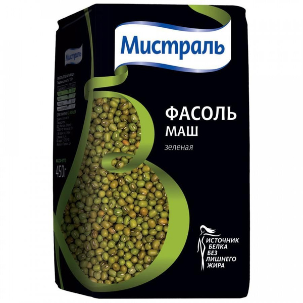 Фасоль Маш Мистраль зелёная, 450 г - купить с доставкой по выгодным ...