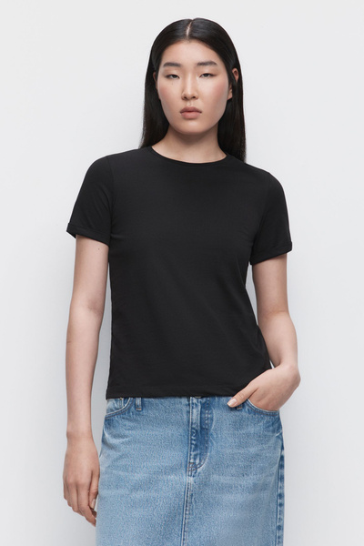 Футболка Befree, размер 44, цвет черный, 100% хлопок - купить по выгодной цене в интернет ...