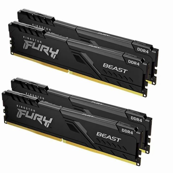 Модуль оперативной памяти Kingston Fury Beast Black DDR4 3200 МГц16 ГБ ...