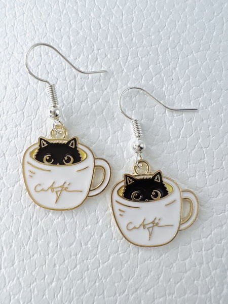 Серьги кот. Сереки с кошкой. купить на OZON по низкой цене (1091978522)