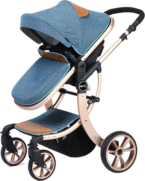 Коляска универсальная 2 в 1 AIMILE Elite 6082_3, голубой - купить с ...