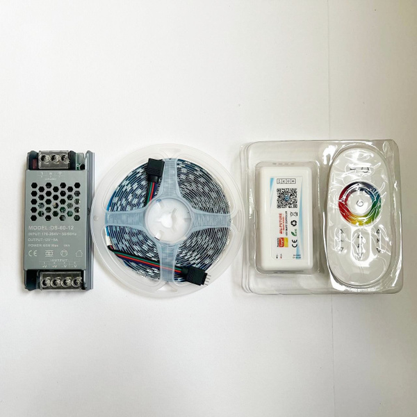 комплект 5 метров влагозащищенной светодиодной premium RGB 5050 smd 300 LED/5 метров ...