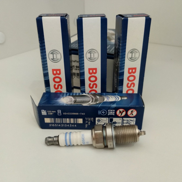 Комплект свечей зажигания Bosch 0 242 235 666 x4 - купить по выгодным ...