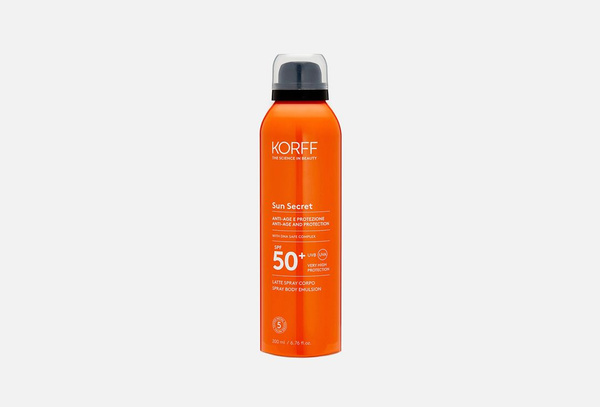 Солнцезащитный спрей для тела SPF 50+ KORFF Sun Secret 200 мл - купить ...
