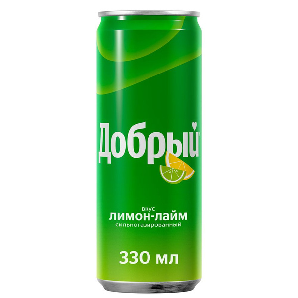 Напиток Добрый Лимон-лайм газированный, 330мл - купить с доставкой по ...