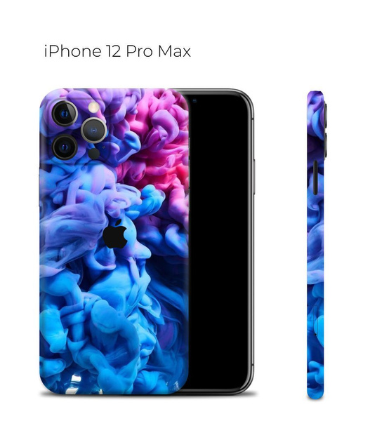 Защитная пленка на Айфон 12 Pro Max с защитой краёв / Виниловая ...