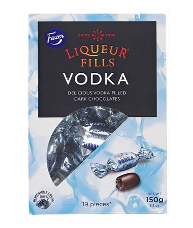 Конфеты Fazer Liqueur Fills Vodka Original с водкой, 150г. Сделано в ...
