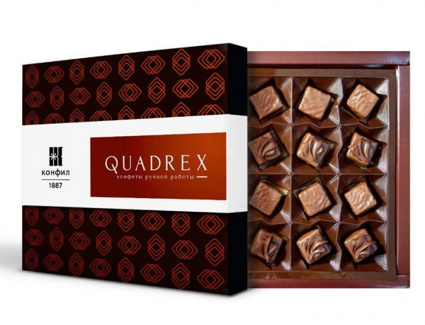 Конфеты Конфил Quadrex 260гр - купить с доставкой по выгодным ценам в ...