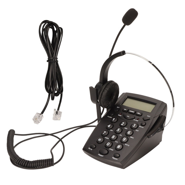 Проводная гарнитура Телефон с шумоподавлением FSK DTMF Caller ID ...