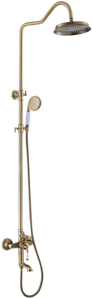 Душевая стойка ESKO ST300 Bronze с тропическим душем, со смесителем, с изливом, под бронзу ...