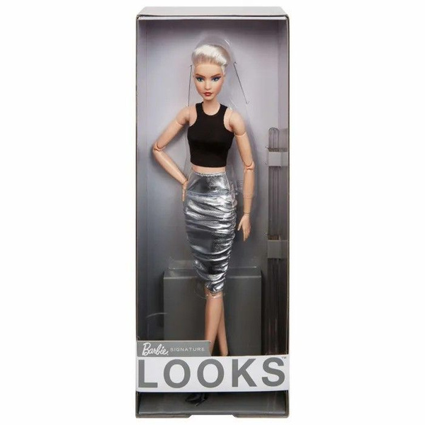 Кукла Barbie Signature Looks model #8 Блондинка Pixie Cut HCB78 ...