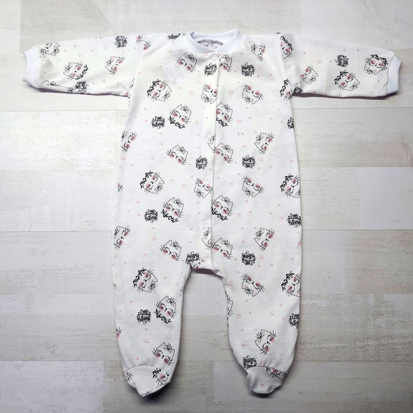 Комбинезон для новорождённых, комбинезон нательный, Mamkin, кошки, 62 ...