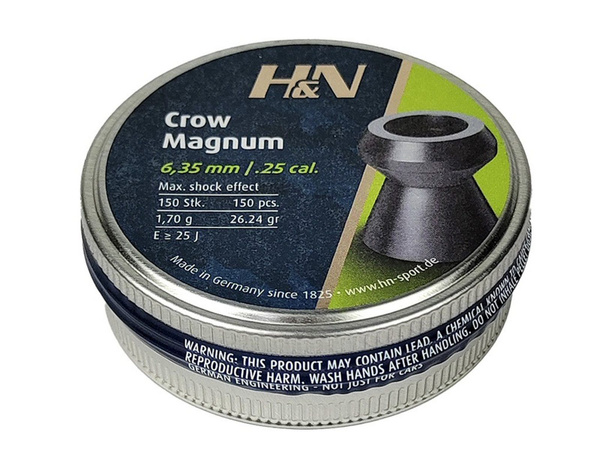 H&N Sport Пули для пневматики Пули HN Crow Magnum 6.35mm 1.7g (150шт ...