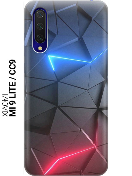 Силиконовый чехол на Xiaomi Mi 9 Lite / CC9 / Сяоми Ми 9 Лайт / Ми СС9 с принтом "Графитовые ...
