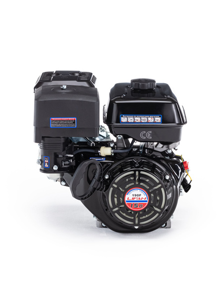 Двигатель бензиновый LIFAN 190F 3А ( d горизонтального вала 25 мм, 15 л.с., 10.5 кВт, 3600 об ...