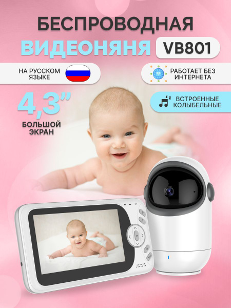 Видеоняня беспроводная цифровая с монитором VB801 -CA - купить с ...