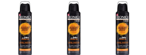 DEONICA Дезодорант Energy Shot, 150 мл, 3 шт купить на OZON по низкой цене (1906186709)