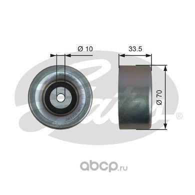 Ролик приводного ремня - Gates арт. T36173 - купить по выгодной цене в ...