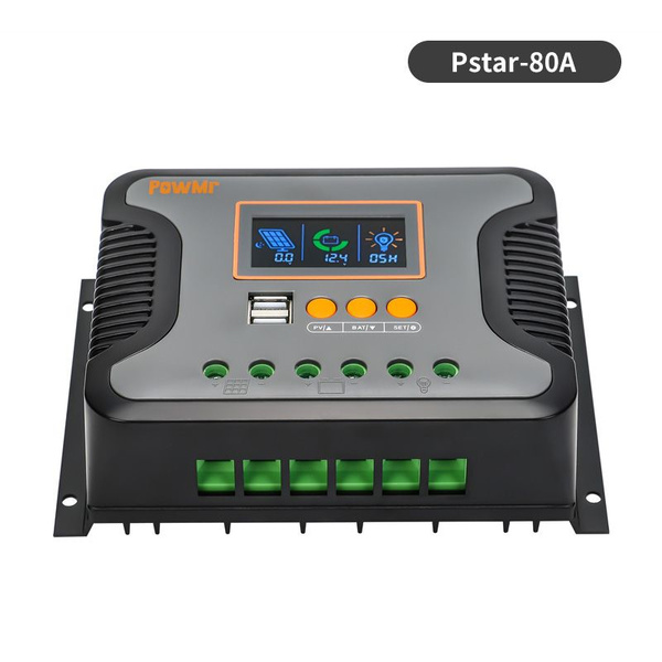 Контроллер солнечного заряда PowMr PWM 80A 60A 30A - купить с доставкой ...