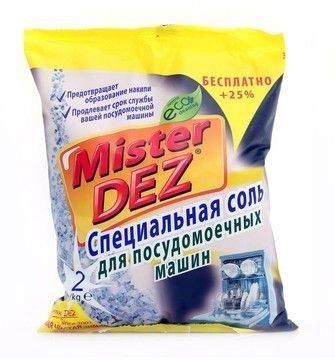 Mister Dez Специальная соль Eco-Cleaning для посудомоечных машин, 2 кг ...