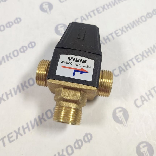 Термостатический смесительный клапан 3/4" (35-60 KVS1.5) VIEIR - купить в интернет-магазине OZON ...