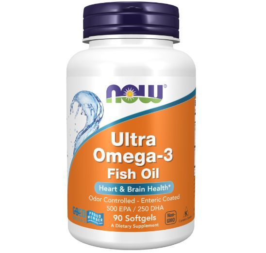 Omega-3 Ultra NOW, Омега-3 Ультра 500EPA/250DHA - 90 капсул (капс ...