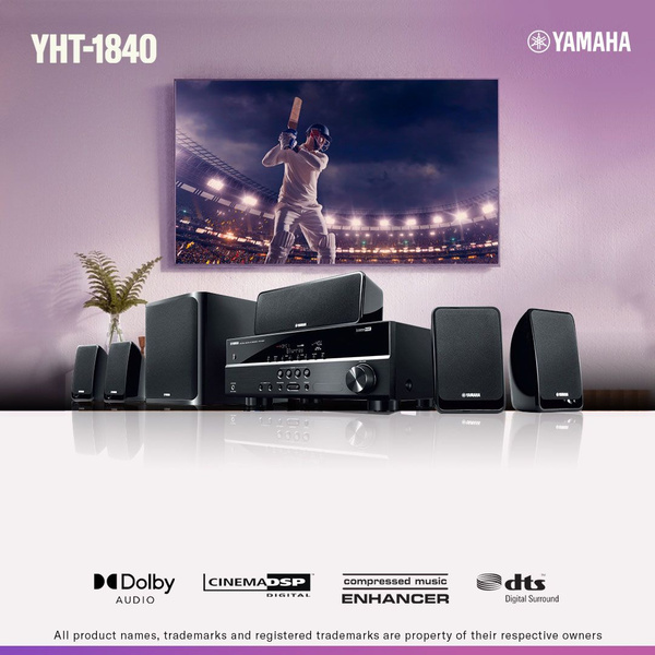 Акустическая система Yamaha YHT-1840, черный - купить по низким ценам в ...