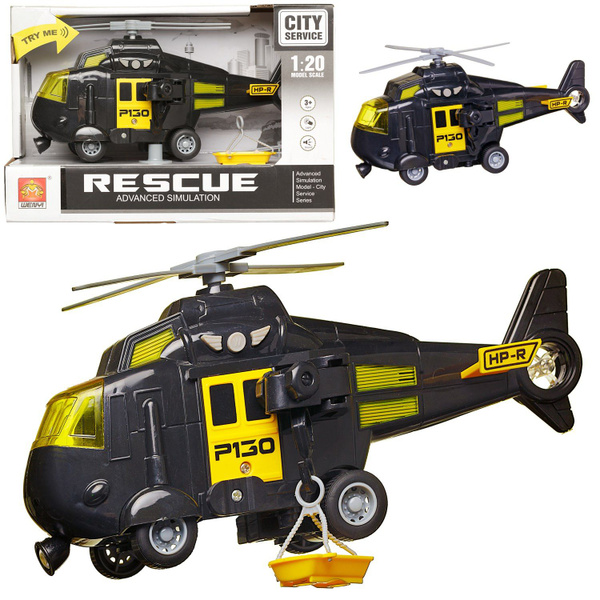 Вертолет Junfa Служба спасения 1:20 фрикционный свет звук - купить с доставкой по выгодным ценам ...