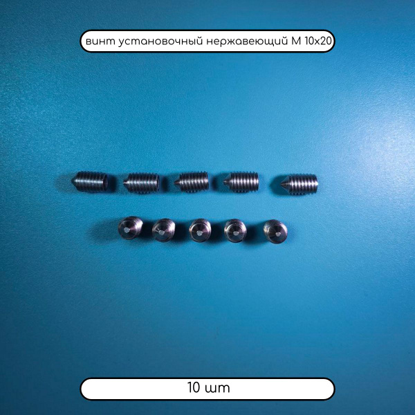 Дометизов Винт M10 x 10 x 20 мм, 10 шт. 76 г купить на OZON по низкой цене (907719954)
