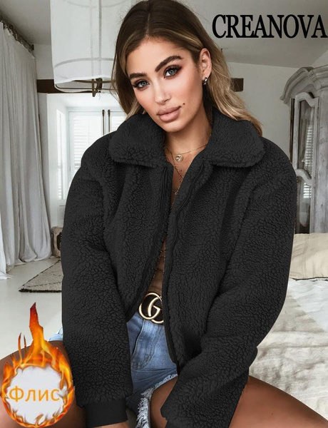 Пальто CREANOVA, Зима, размер 56, цвет черный, Хлопок - купить по выгодной цене в интернет ...